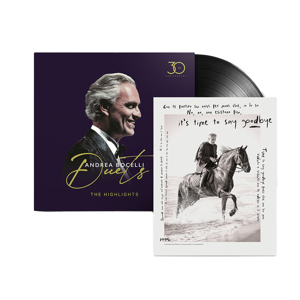 Andrea Bocelli: Duets 30th Anniversary – LP + Art Print - Verve Record ...