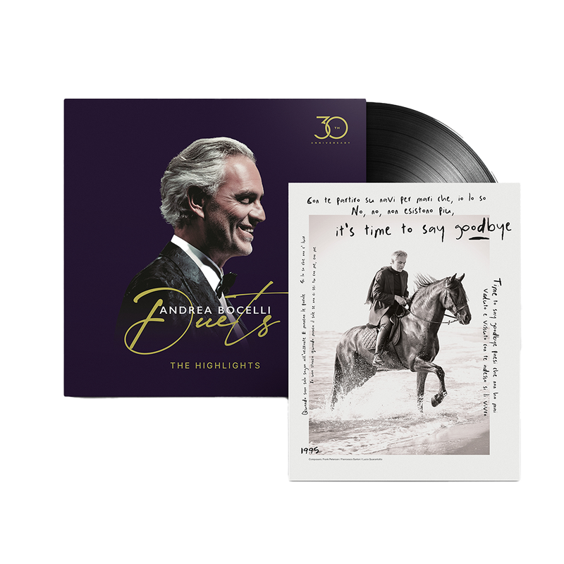 Andrea Bocelli: Duets 30th Anniversary – LP + Art Print - Verve Record ...